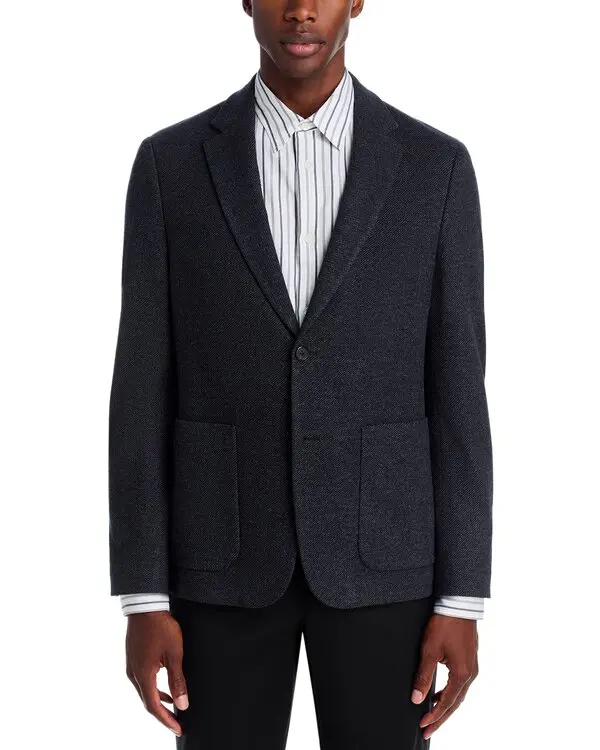 Theory Clinton City Knit Twill Jersey Blazer - Baltic Multi