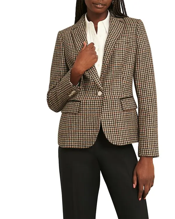 HOBBS LONDON Adeline Houndstooth Jacket