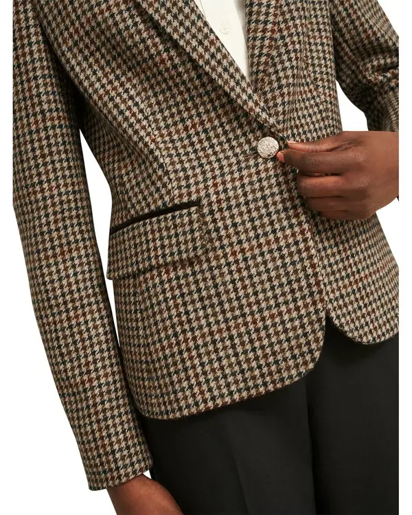 HOBBS LONDON Adeline Houndstooth Jacket