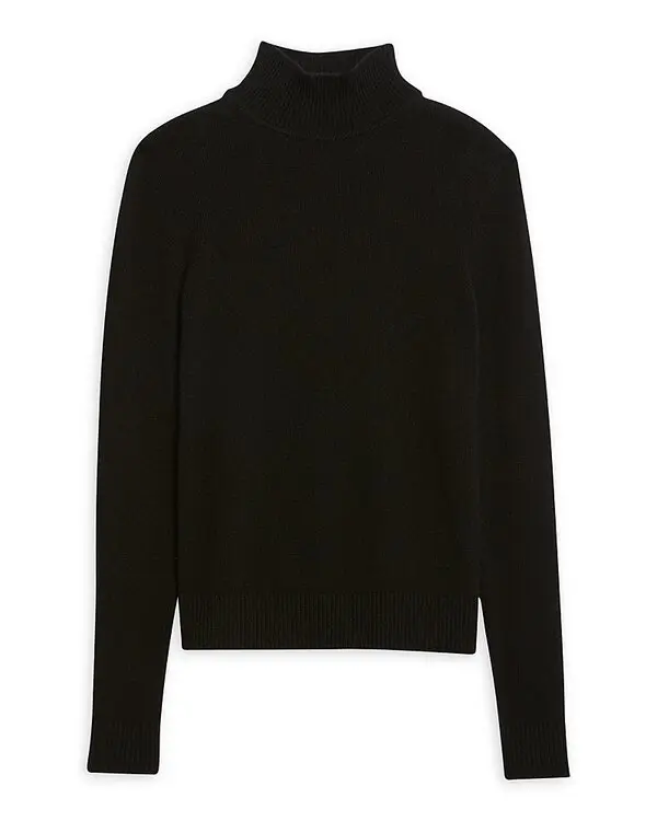 Theory Basic Turtleneck Pullover Sweater In Feather Cashmere