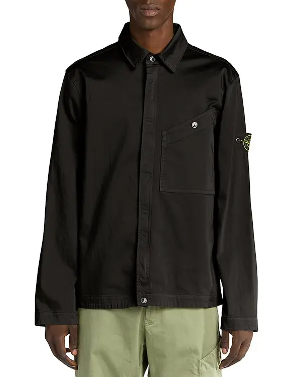 Stone Island Zip Front Shirt Jacket