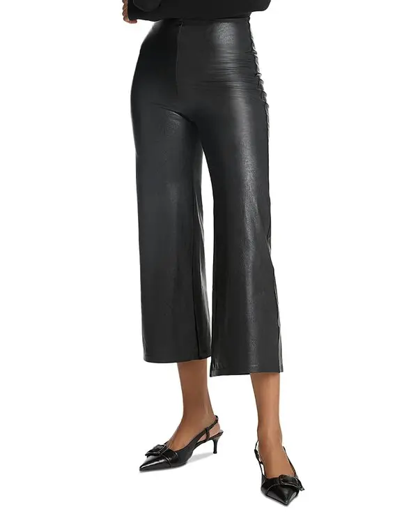 Commando Faux Leather Cropped Trousers