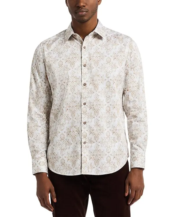 Robert Graham Delancey Button Down Shirt - Khaki