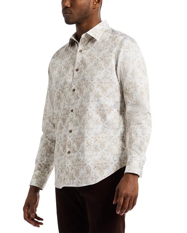 Robert Graham Delancey Button Down Shirt - Khaki