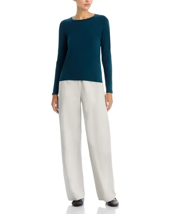 Eileen Fisher Slim Fit Long Sleeve Tee