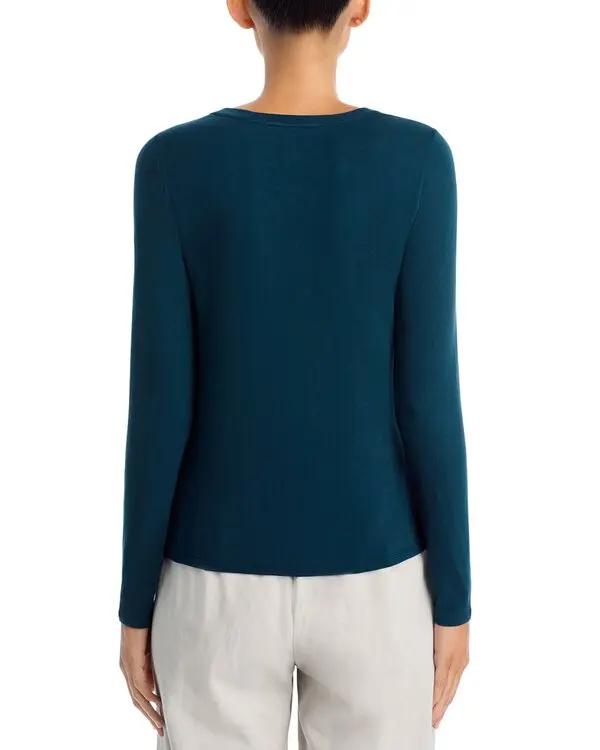 Eileen Fisher Slim Fit Long Sleeve Tee