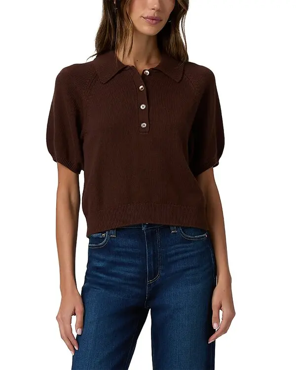 Paige Birch Polo Sweater - Tamarind