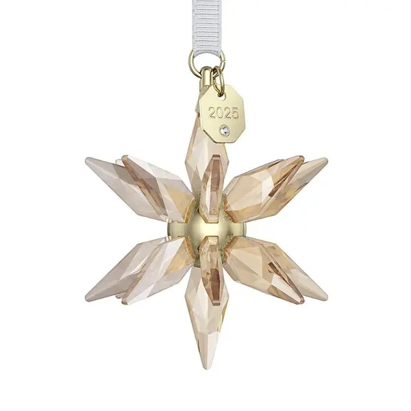 SWAROVSKI Annual Edition Festive 3d Ornament 2025 - Gold Tone