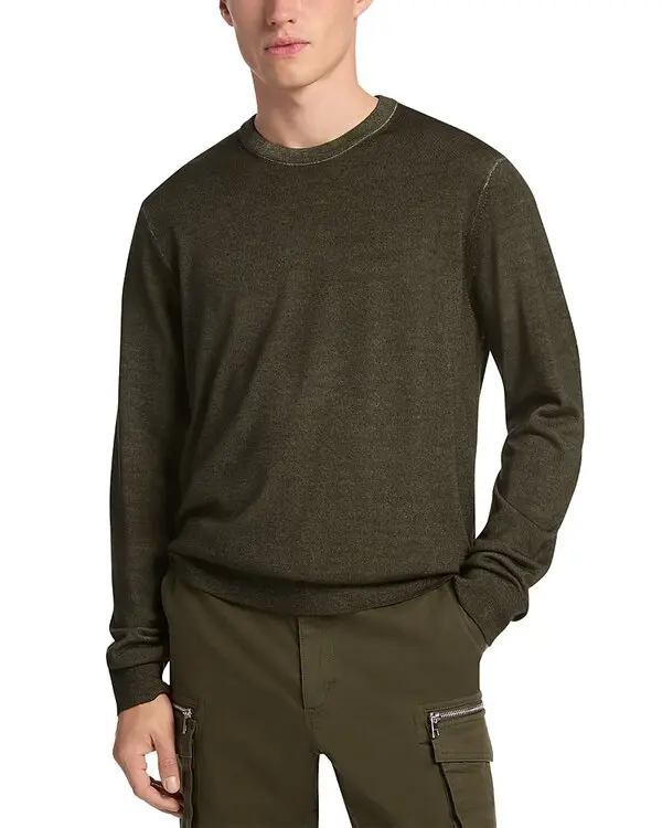 Michael Kors Merino Wool Garment Dyed Sweater - Ivy