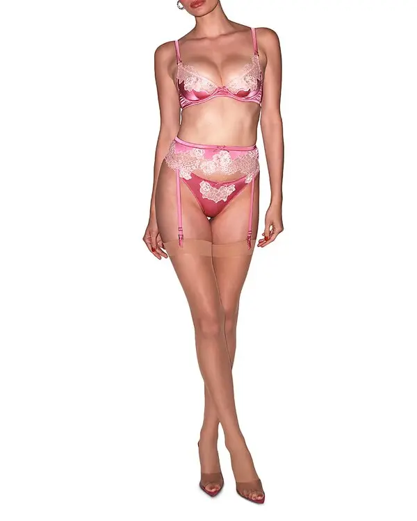 Fleur Du Mal Juliet Lace Thong - Watermelon