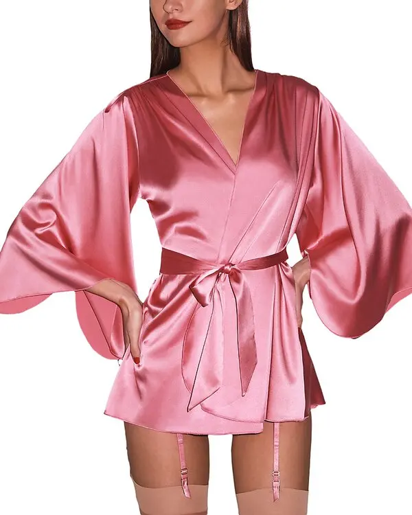 Fleur Du Mal Angel Sleeve Robe - Pink Cadillac