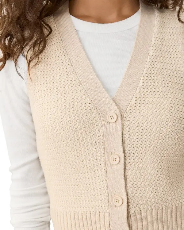 Marine Layer Robin Textured Sweater Vest