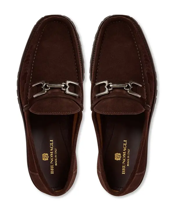 Bruno Magli Rocky Suede Loafers - Brown Suede