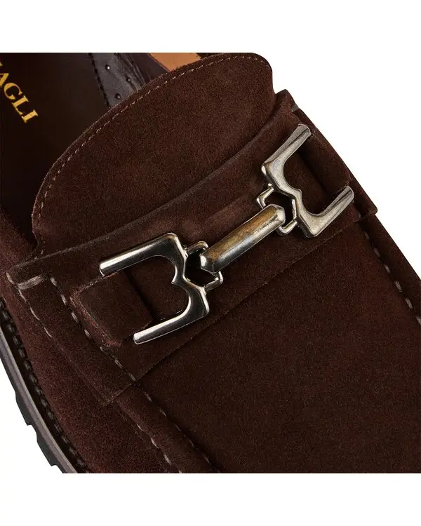 Bruno Magli Rocky Suede Loafers - Brown Suede