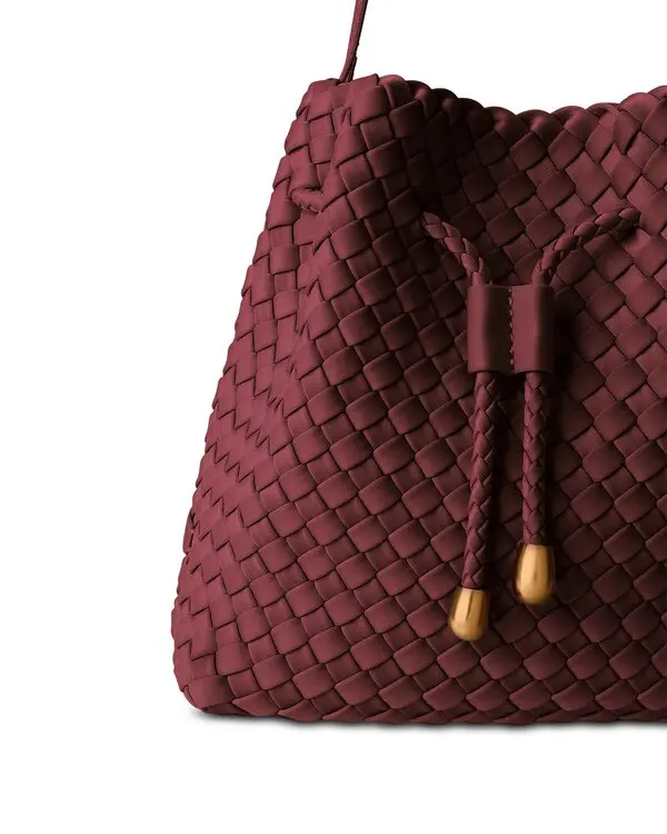 NAGHEDI Gramercy Medium Bucket Bag - Bordeaux