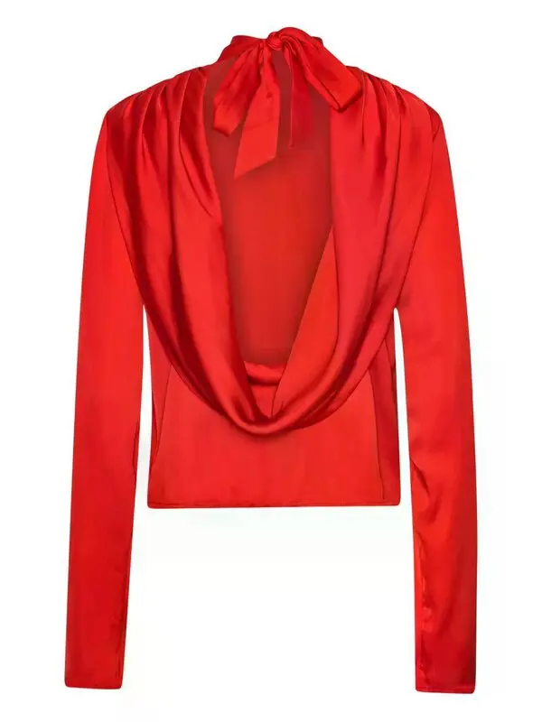 ROTATE BY BIRGER CHRISTENSEN Cowl-back Top - Red