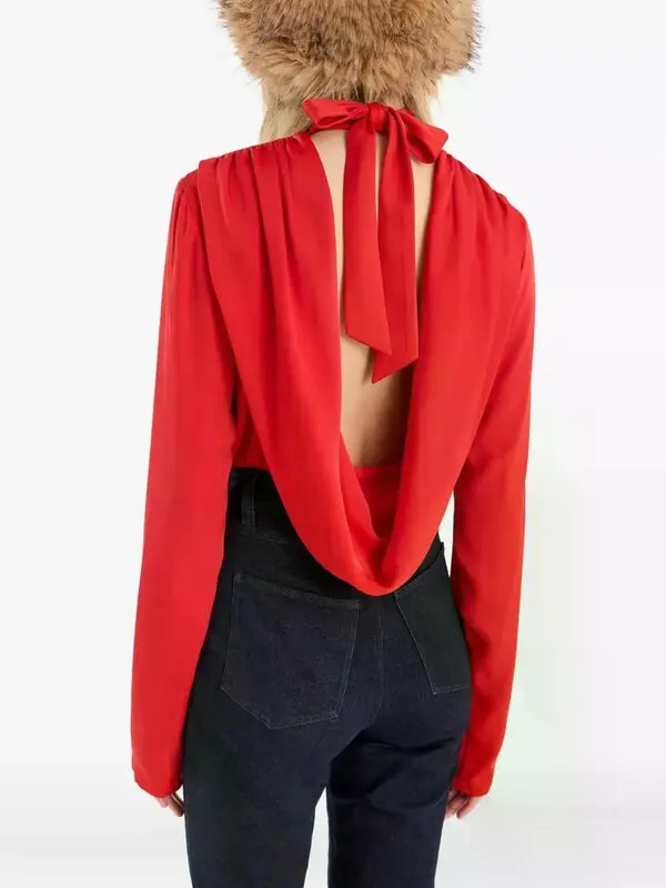 ROTATE BY BIRGER CHRISTENSEN Cowl-back Top - Red
