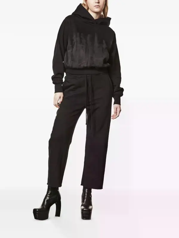 THOM KROM Side-stripe Raw-edge Track Pants