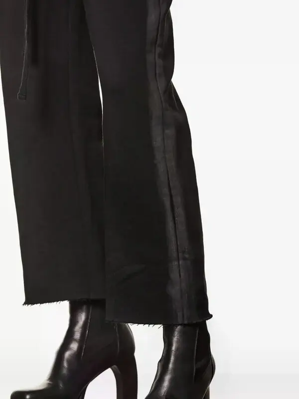THOM KROM Side-stripe Raw-edge Track Pants