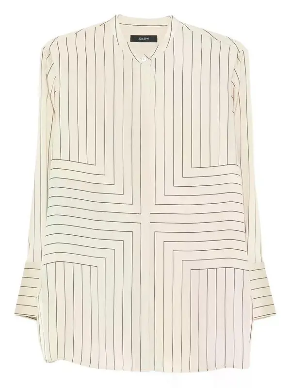 JOSEPH Striped Geometric Shirt