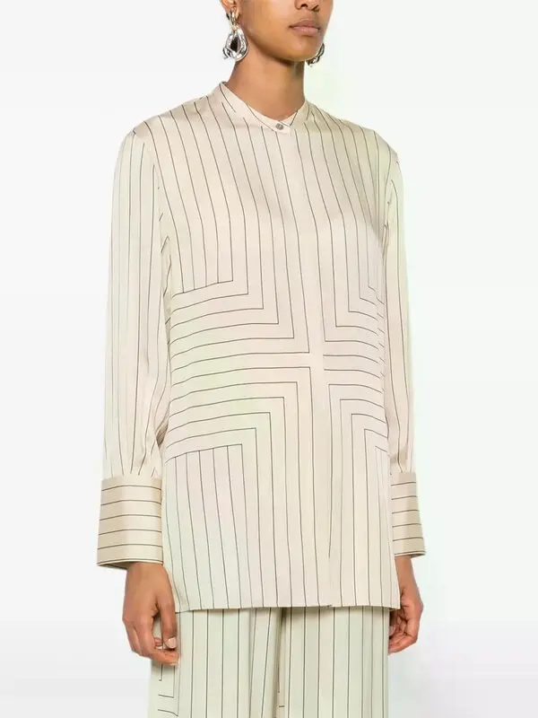 JOSEPH Striped Geometric Shirt