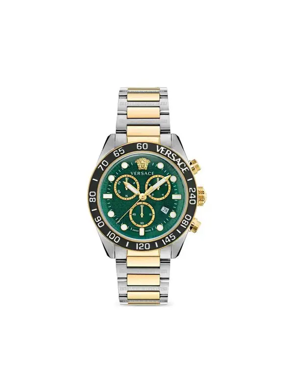 Versace 43mm Chronograph Watch - Green