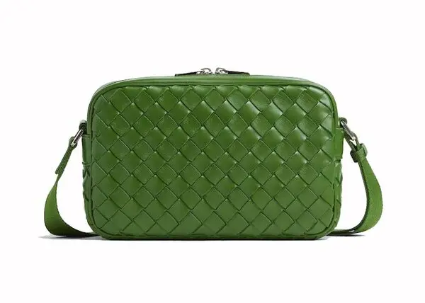 Bottega Veneta Intrecciato Leather Crossbody - Avocado