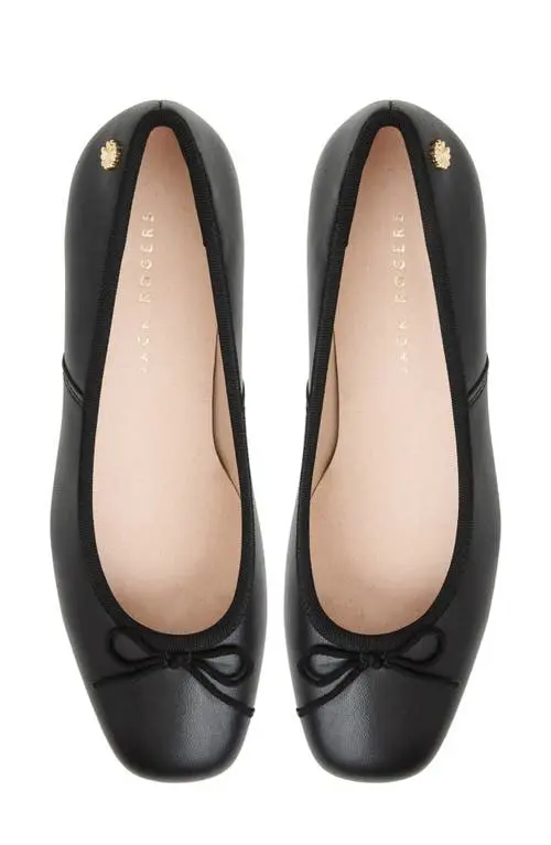 Jack Rogers Square Toe Block Heel Pumps - Black