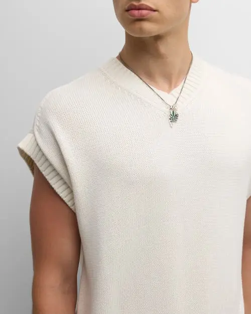JAN LESLIE Sterling Charm Necklace
