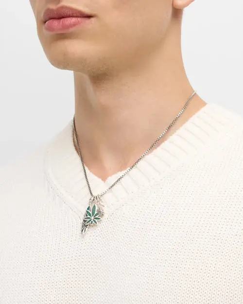 JAN LESLIE Sterling Charm Necklace
