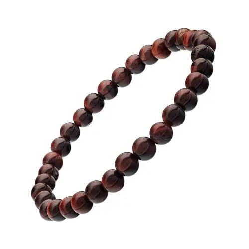 JAN LESLIE 4mm Sterling Lava Bead Bracelet - Red