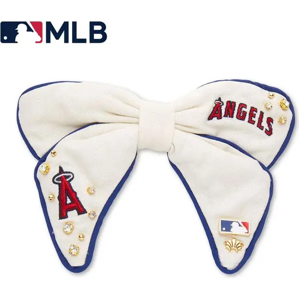 Lele Sadoughi Mlb Los Angeles Angels Bow Barrette - Ivory 100
