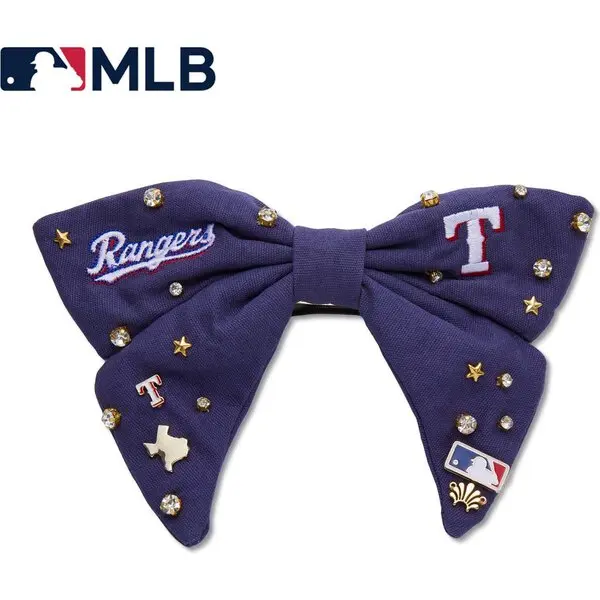 Lele Sadoughi Mlb Texas Rangers Bow Barrette - Navy 400