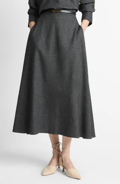 Vince - Jaspe Midi A-Line Skirt