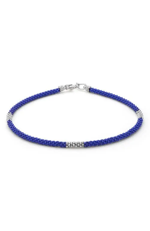 Lagos Anthem Three Station Bracelet - Silver