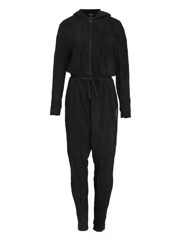 OSKLEN Zip-front Hooded Jumpsuit - Black
