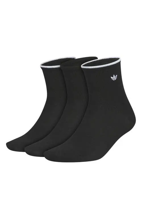 Adidas Luna Ankle Socks 3 Pack - Black