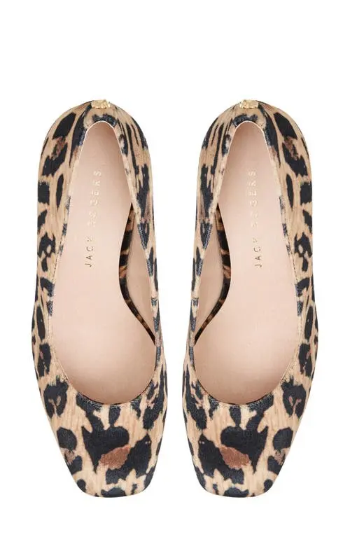 Jack Rogers Lenora Block Heel Pump - Leopard Multi