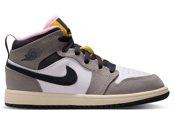 JORDAN 1 Mid Se Sneakers - White/cave Stone/dark Sulfur