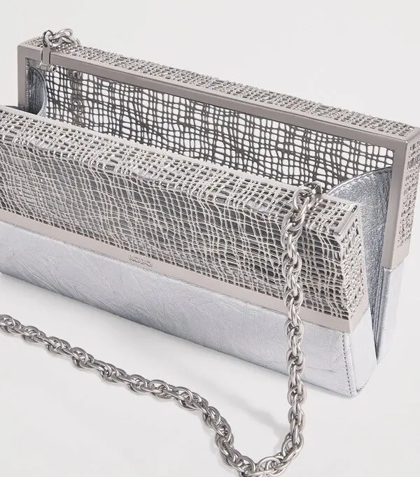 Rodo Leather Caged Clutch
