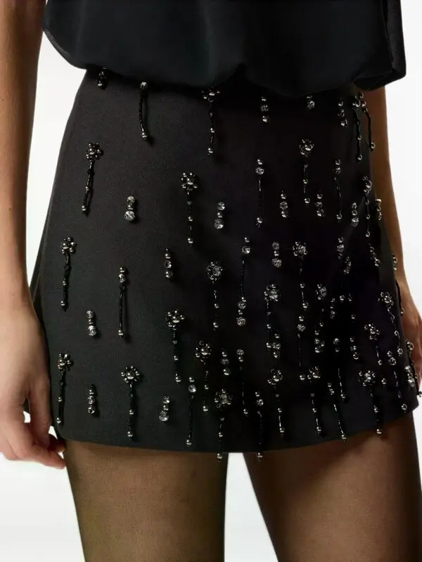 Pinko Beaded-embellished Mini Skirt