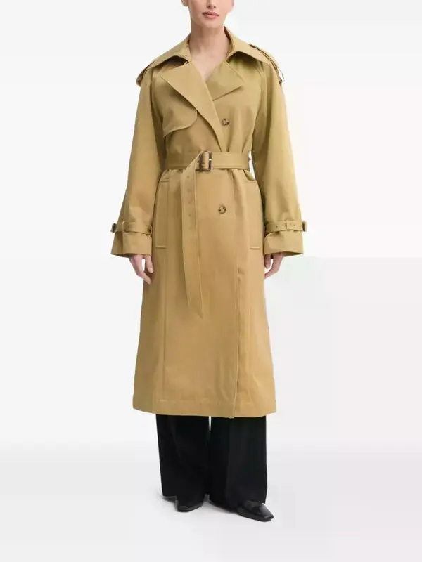 IVY OAK Belted Double-breasted Coat