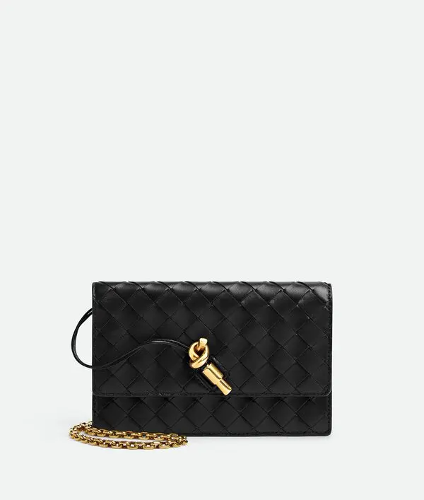BOTTEGA  VENETA Andiamo Pouch On Chain - Black