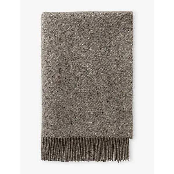 Johnstons Of Elgin Lofty Twill Cashmere Throw 190cm X 140cm - Peregrine
