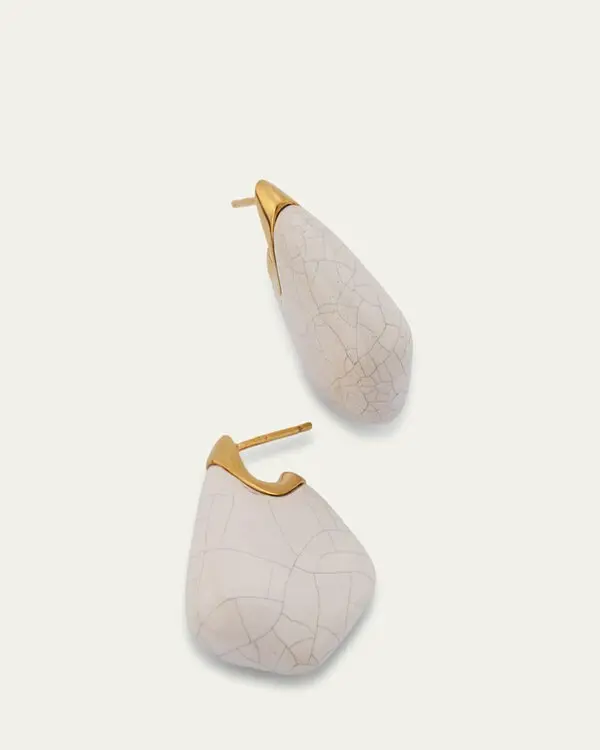 Bottega Veneta Fin Ceramic Earrings