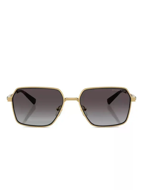 Michael Kors Geometric Full Rim Sunglasses - Gold