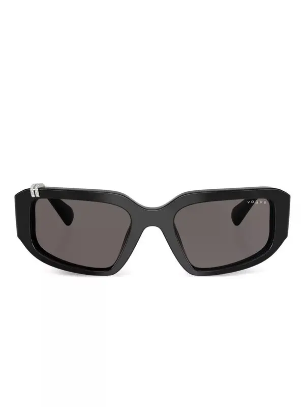 VOGUE EYEWEAR Embellished Geometric Sunglasses - Black
