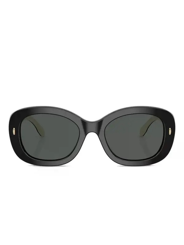 Tory Burch Oval-frame Sunglasses - Black