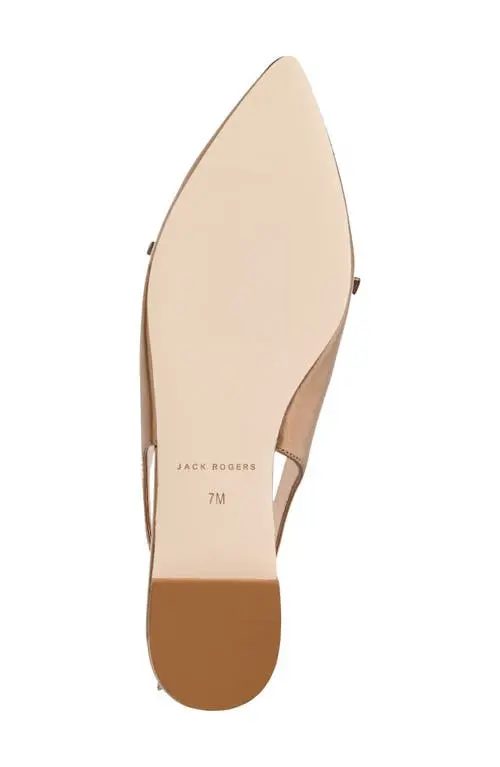 Jack Rogers Lennox Slingback Pointed Toe Flat - Bronze