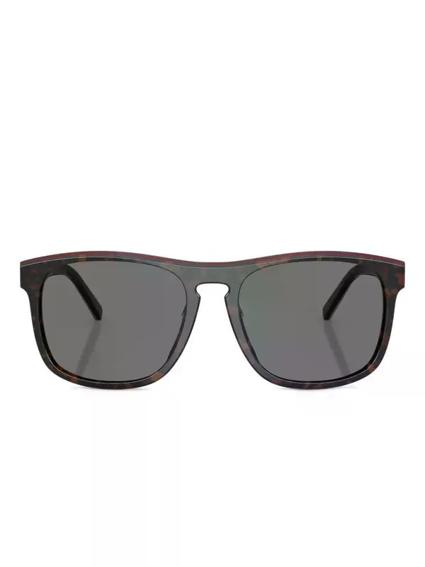 SCUDERIA FERRARI Tortoiseshell Square Sunglasses - Red